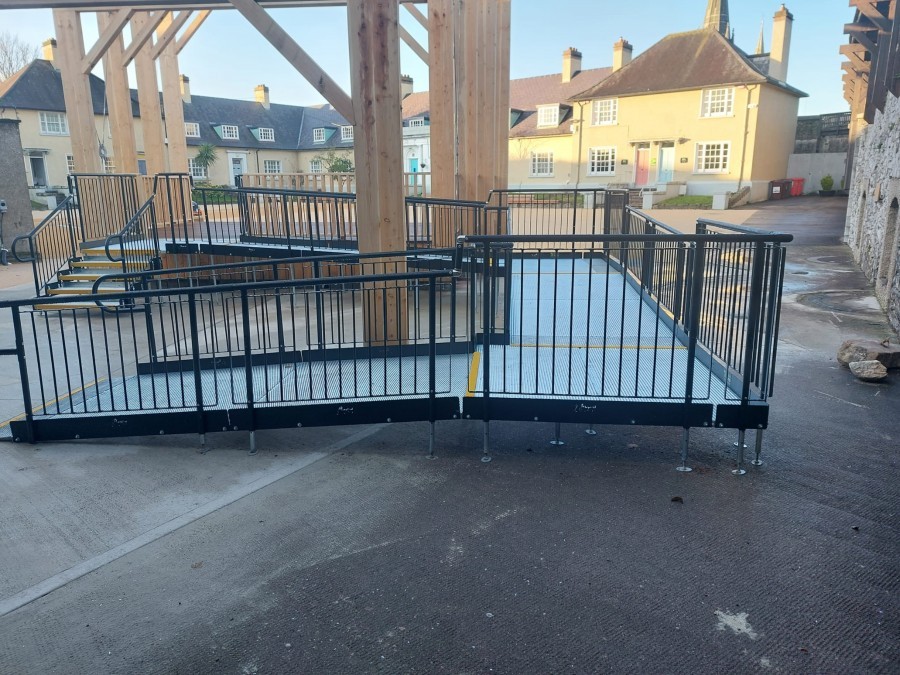 Modular Stage Ramp, Elizabeth Fort, Cork | Rapid Ramp