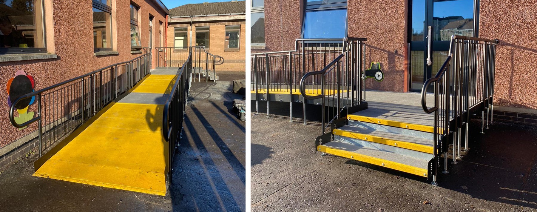 Ramp for Bannockburn Primary School, Stirling, Scotland
