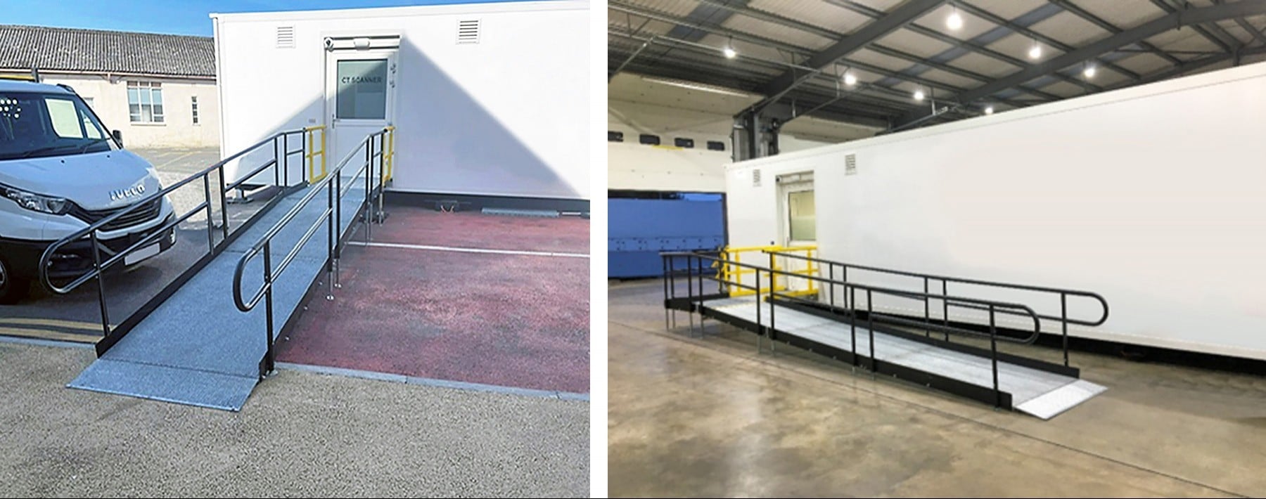 Straight ramp configuration for Basildon University Hospital