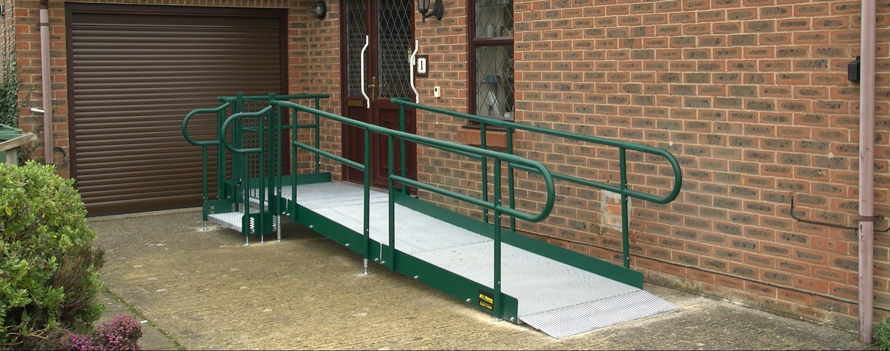 gate ramp at Bexhill, East Sussex for a powerchair
