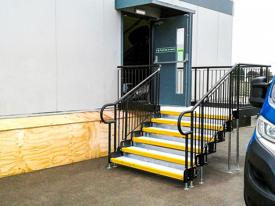 Steel Wheelchair ramp, Harrington Junior School
