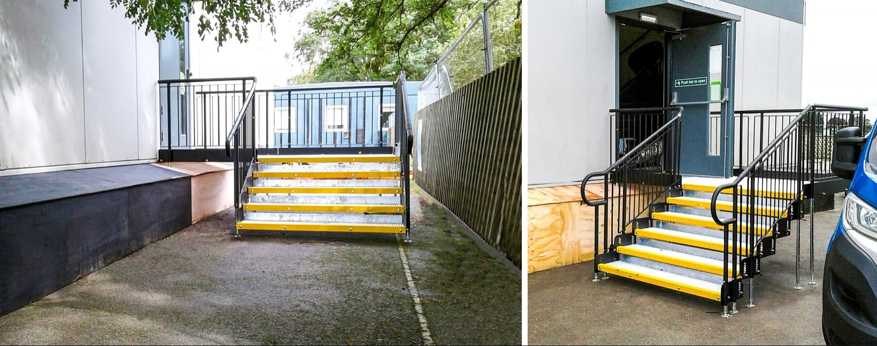 Steel Wheelchair ramp, Harrington Junior School
