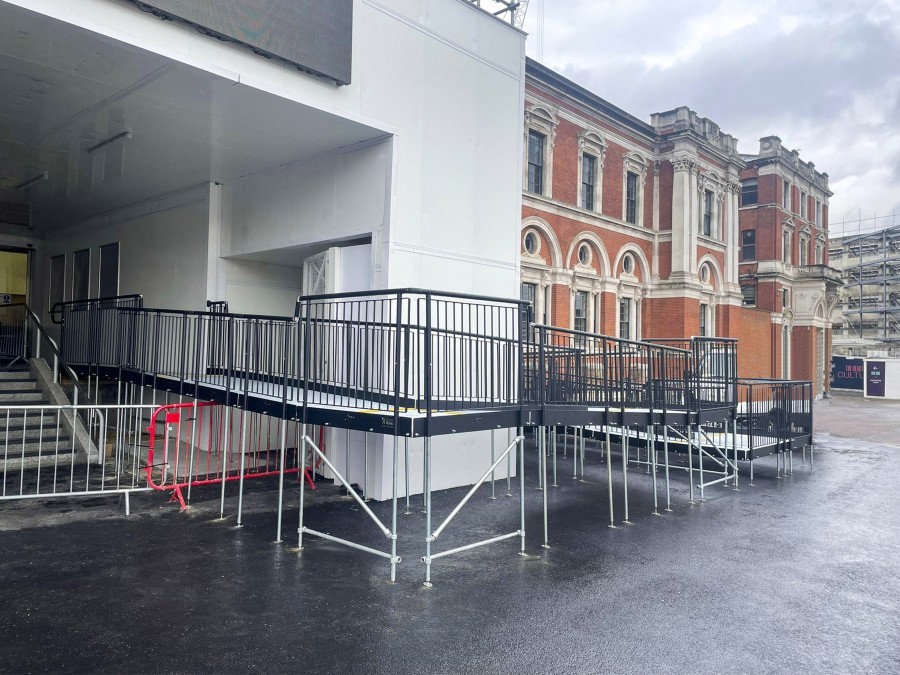 ramp installation, Olympia Grand, London