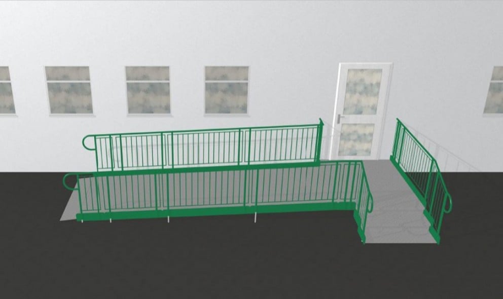 ramps for schools - Lord Derby Academy, Merseyside