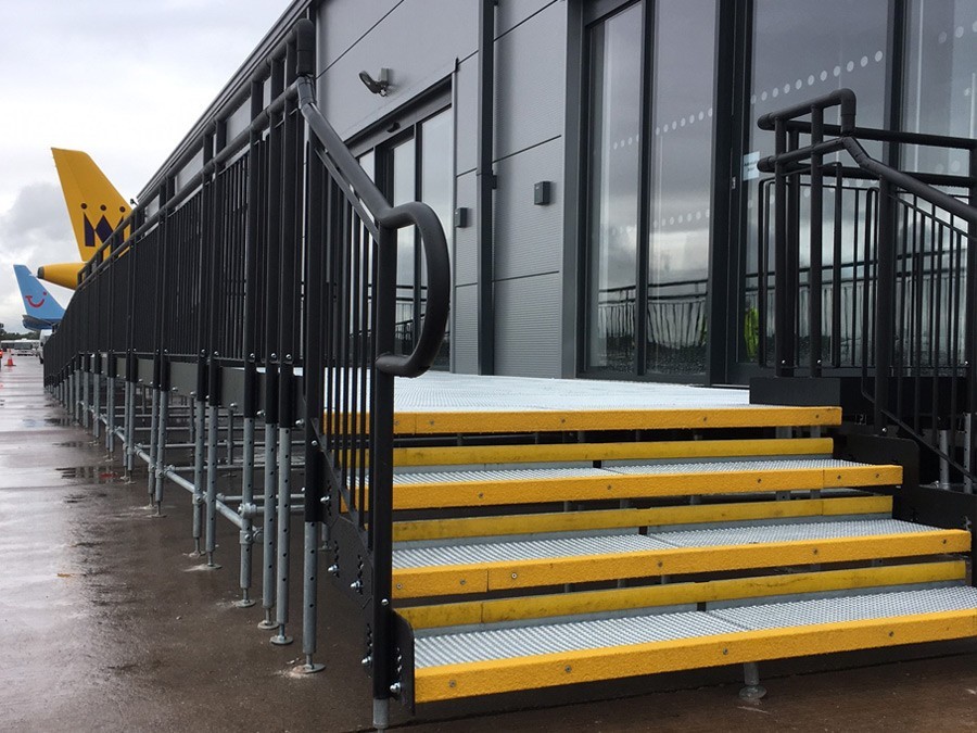 semi permanent wheelchair ramps,Manchester Airport