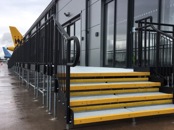 semi permanent wheelchair ramps,Manchester Airport