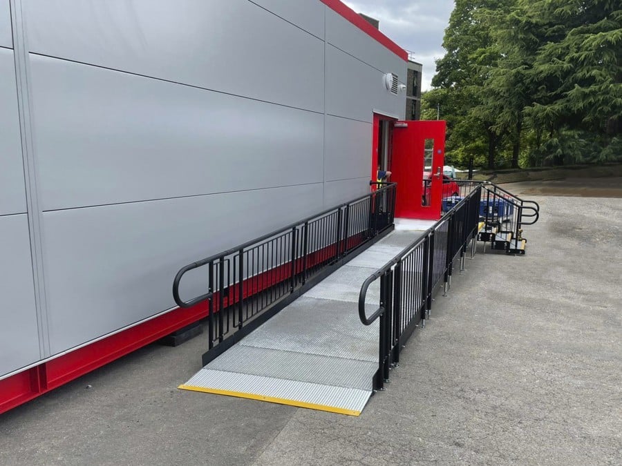 ramp to a Medical Imaging Unit, Birmingham University