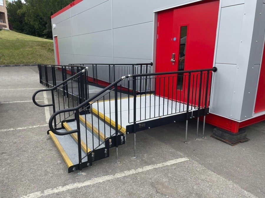 ramp to a Medical Imaging Unit, Birmingham University