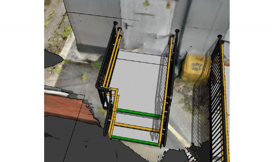 Rust-proof steel ramps & steps for Network Rail, Bolton