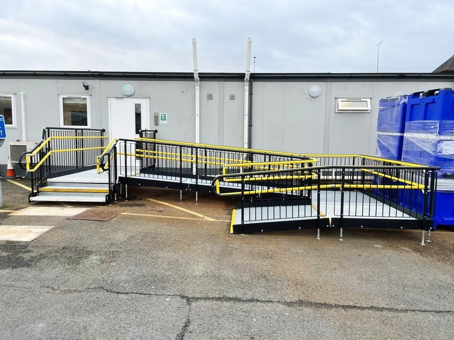 Rust-proof steel ramps & steps for Network Rail, Bolton