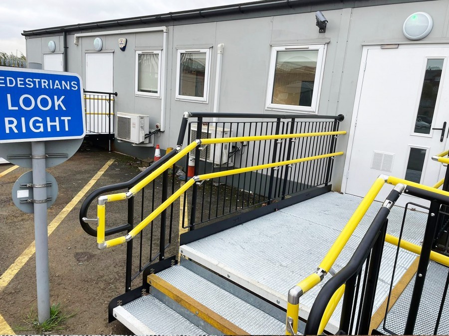 Rust-proof steel ramps & steps for Network Rail, Bolton
