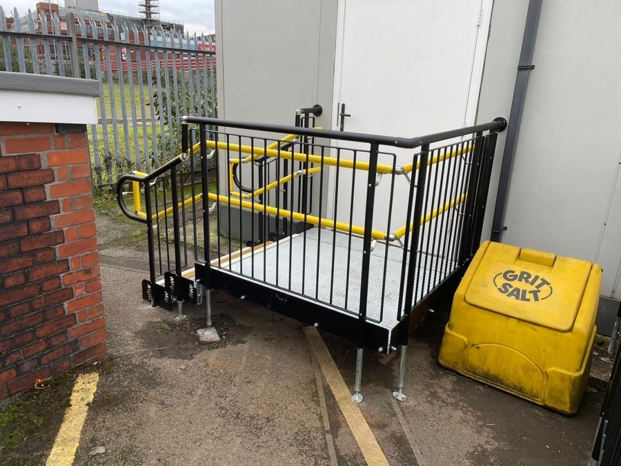 Rust-proof steel ramps & steps for Network Rail, Bolton