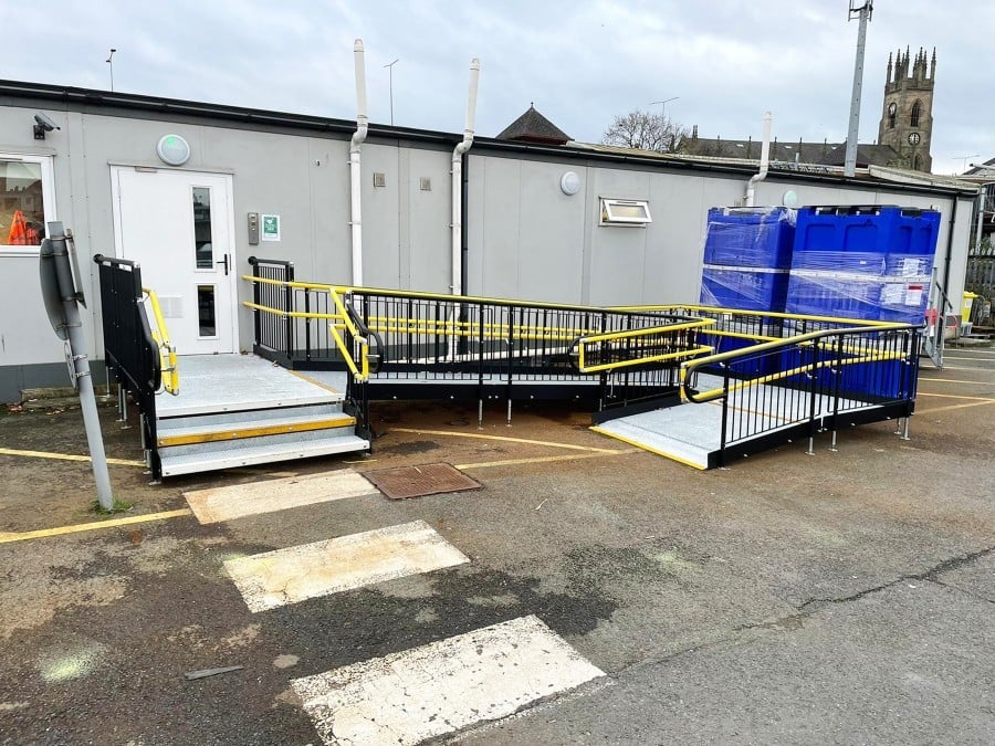 Rust-proof steel ramps & steps for Network Rail, Bolton