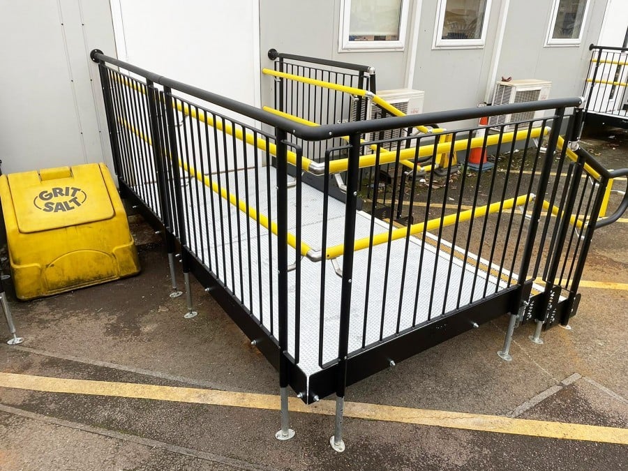 Rust-proof steel ramps & steps for Network Rail, Bolton