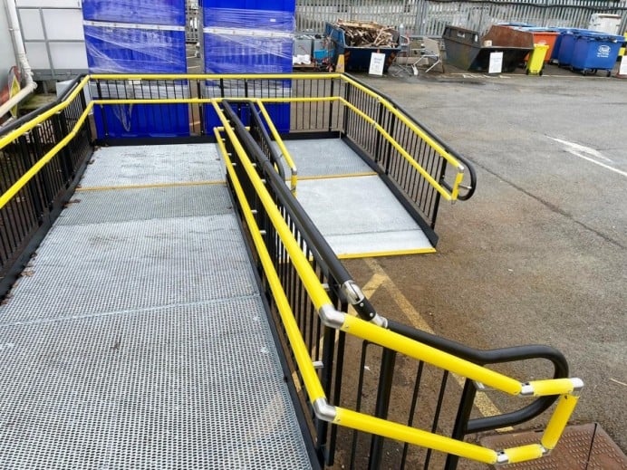 Rust-proof steel ramps & steps for Network Rail, Bolton