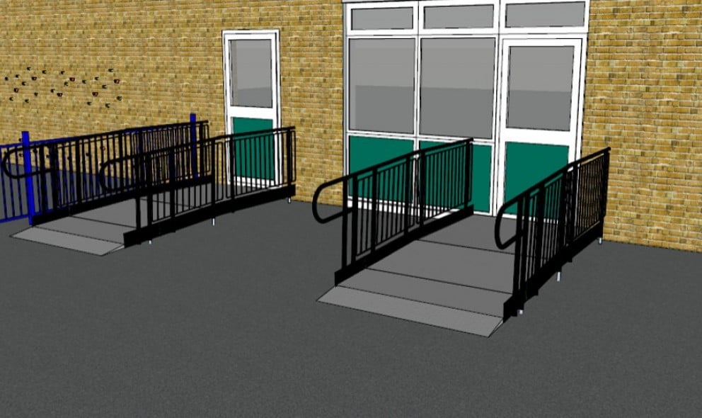 non slip ramp covering, Palmarsh Primary School
