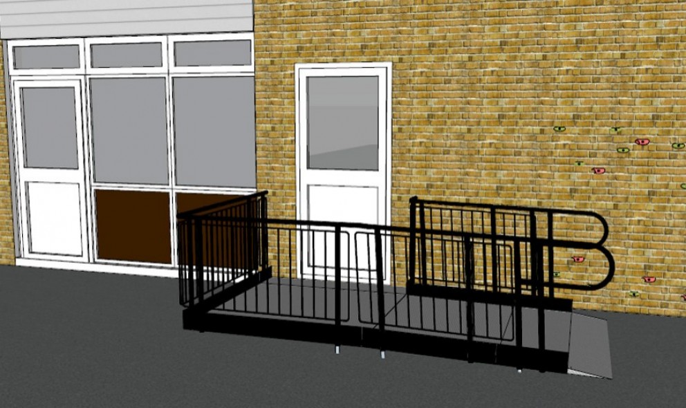 non slip ramp covering, Palmarsh Primary School