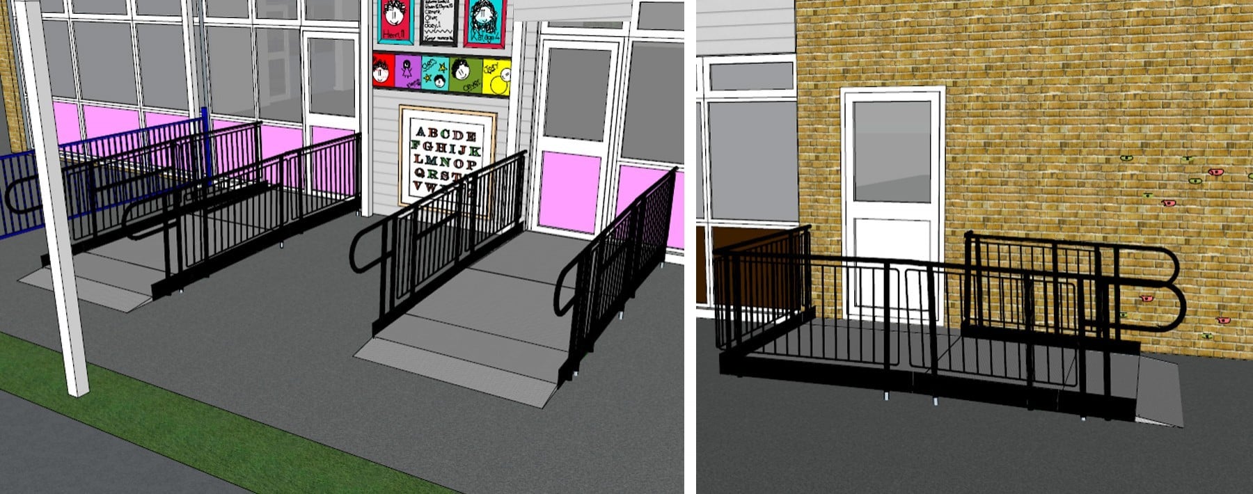 non slip ramp covering, Palmarsh Primary School