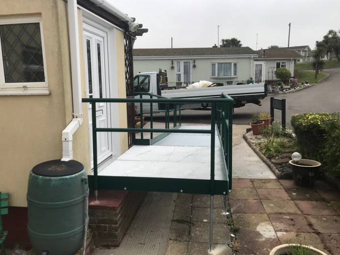 mobile home wheelchair ramp - case study.