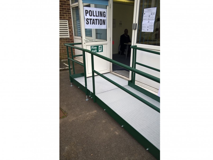 Polling Station, Sittingbourne - Election ramp project