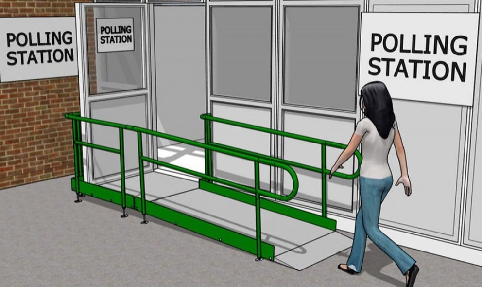 Polling Station, Sittingbourne - Election ramp project
