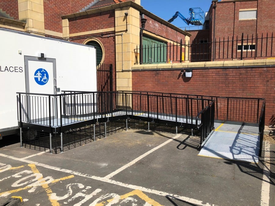 removable ramps - case study, Mobile Changing Unit