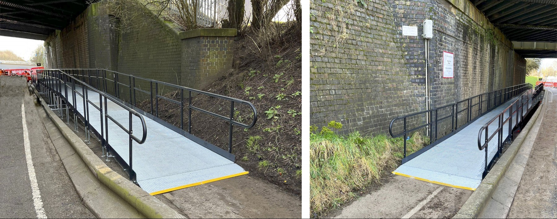 Temporary Raised Walkway for Continuous Public Access, Bedford