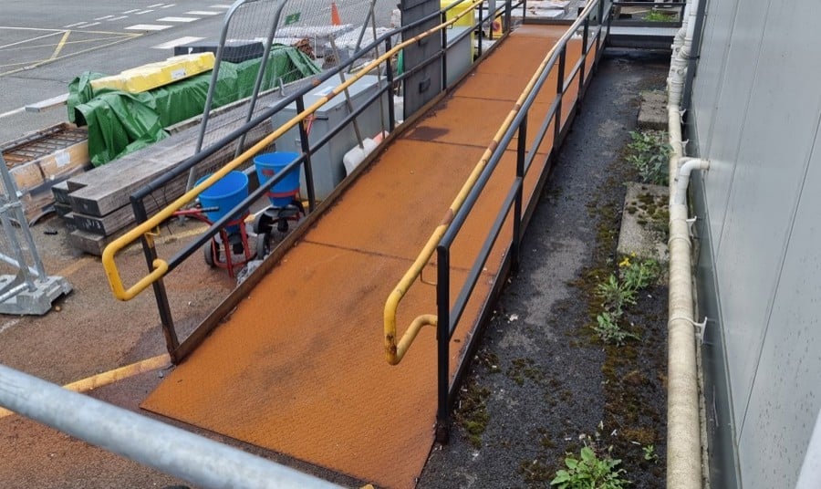 Rust-proof steel ramps & steps for Network Rail, Bolton