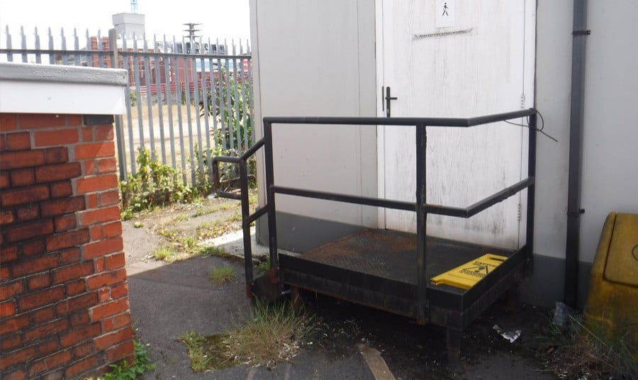 Rust-proof steel ramps & steps for Network Rail, Bolton