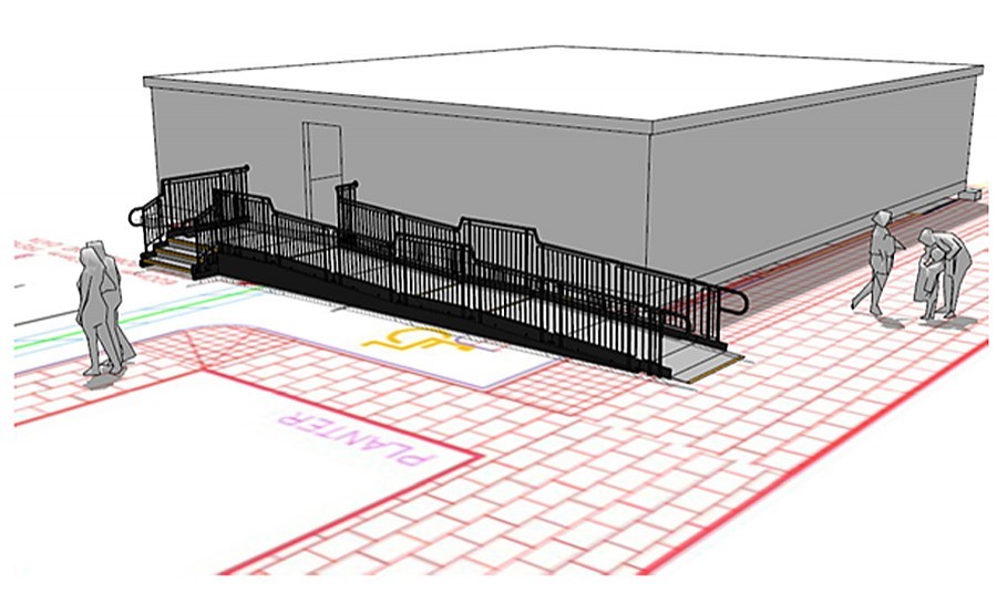 Modular ramp system, Southend Hospital