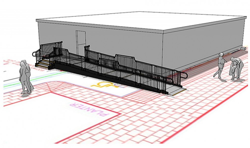 Modular ramp system, Southend Hospital