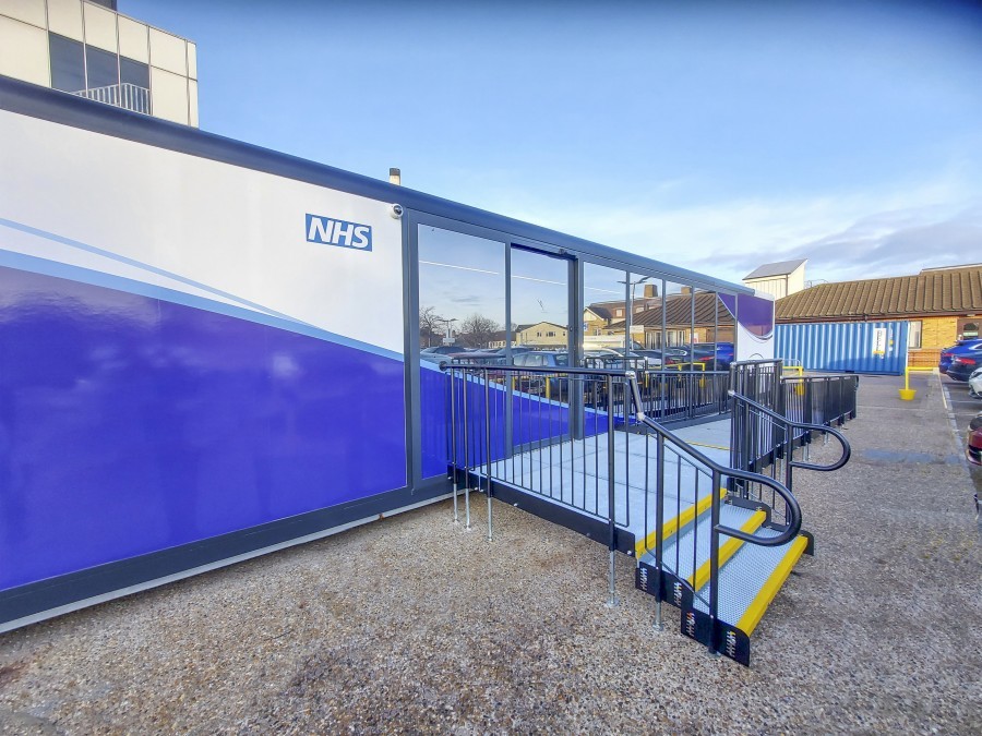 Modular ramp system, Southend Hospital