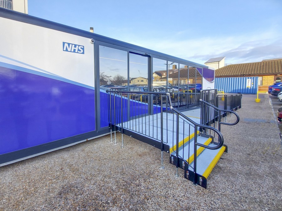 Modular ramp system, Southend Hospital