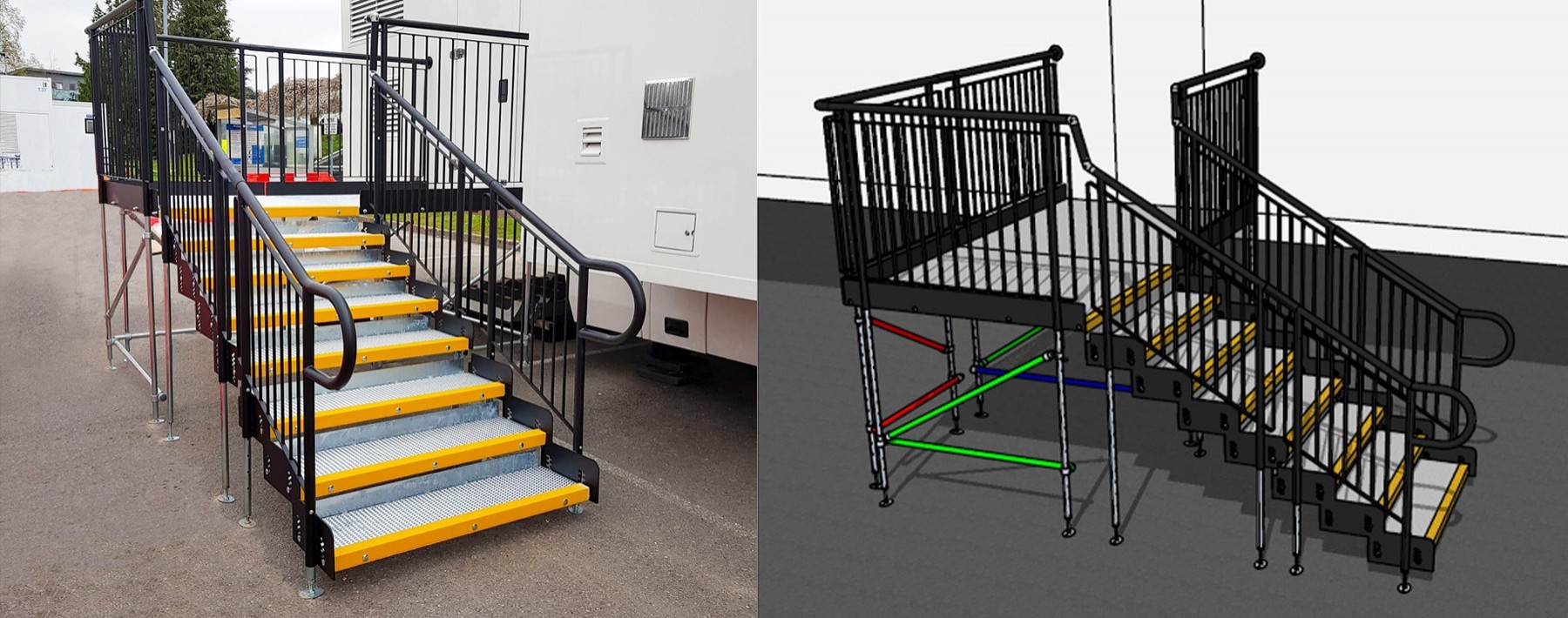Temporary Steps, Basingstoke Hospital