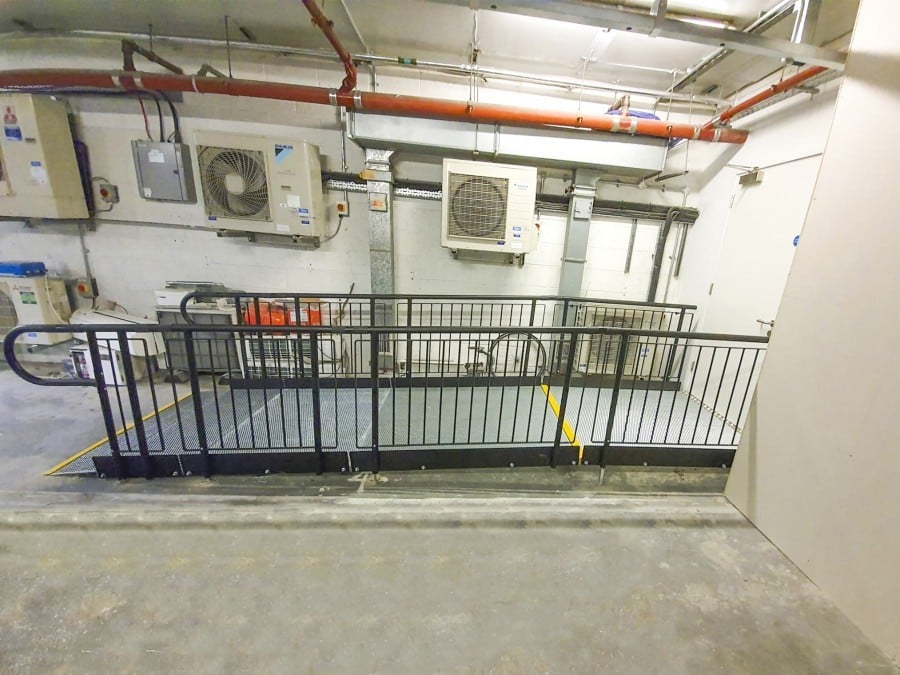 ramp at University College Hospital at Westmoreland Street