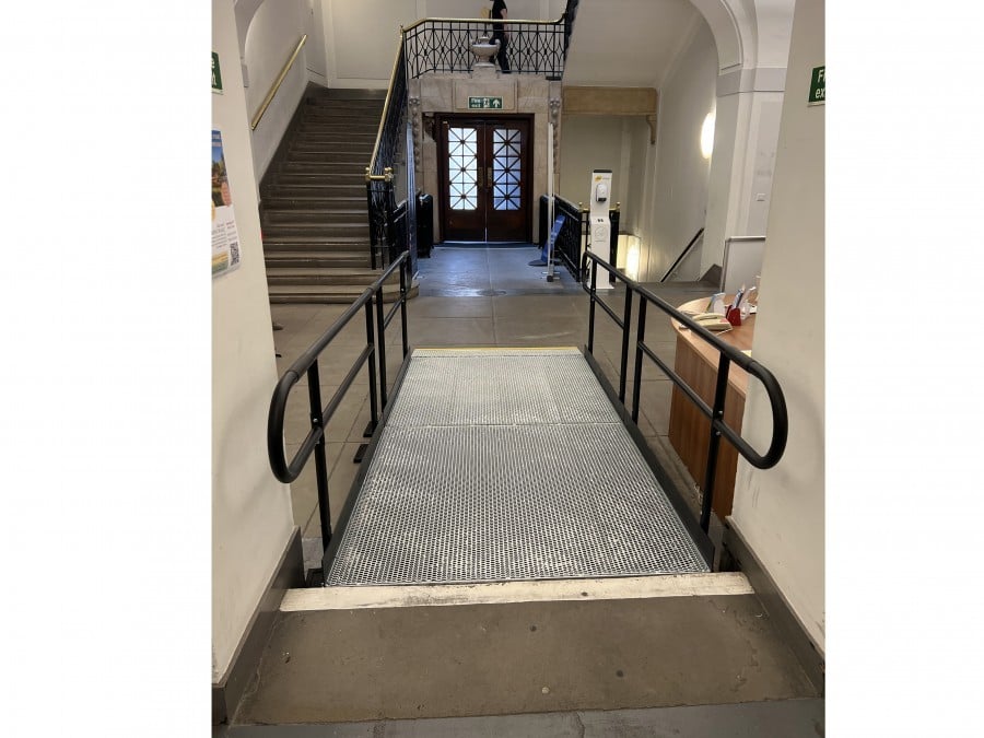 accessible escape route, University of Liverpool | Rapid Ramp