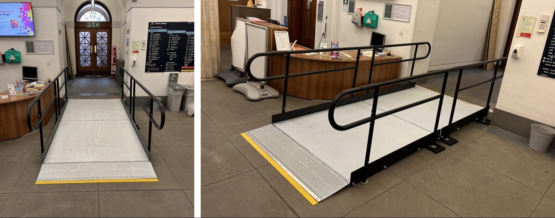 accessible escape route, University of Liverpool | Rapid Ramp