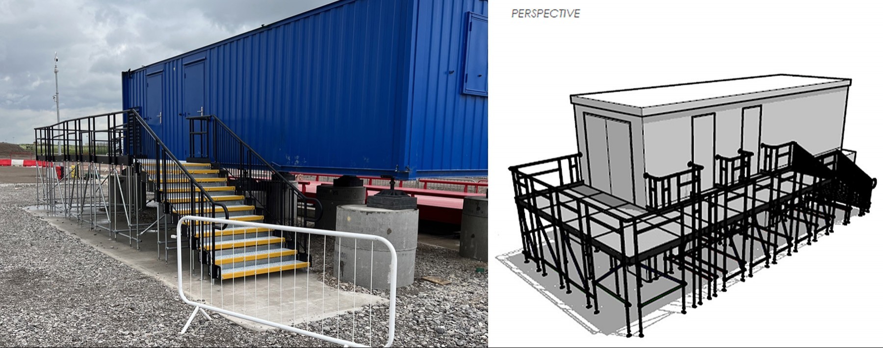 Weigh Cabin Platform & Steps | Rapid Ramp Case Study